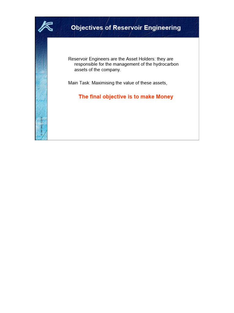 04 Reservoir Engineering Introduction | PDF | Petroleum Reservoir | Applied And ...
