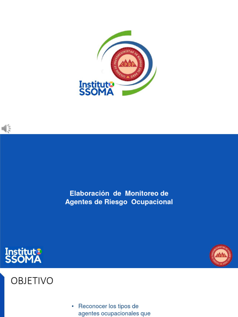 Módulo 40 Elaboración Del Programa de Monitoreo de Agentes de Riesgo ... Módulo 40 Elaboración Del Programa de Monitoreo de Agentes de Riesgo ...