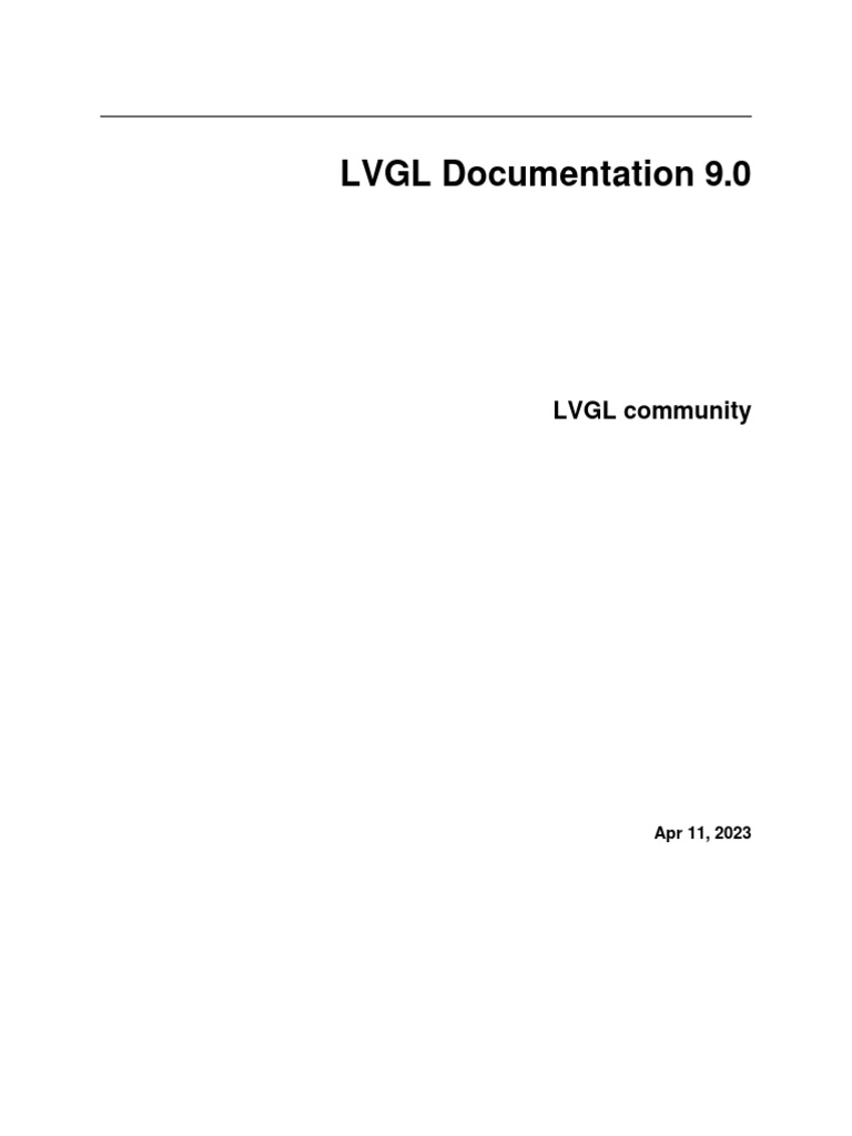 LVGL | PDF
