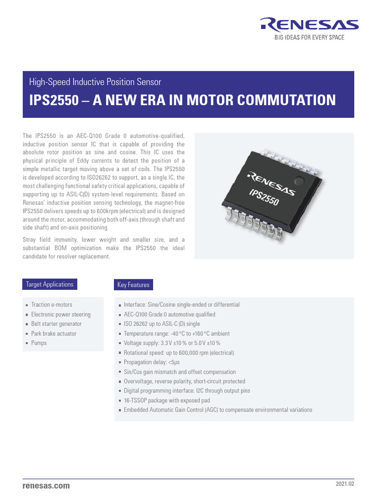 R33pf0006ed0100 Ips2550 | PDF | Electric Motor | Vehicle Technology