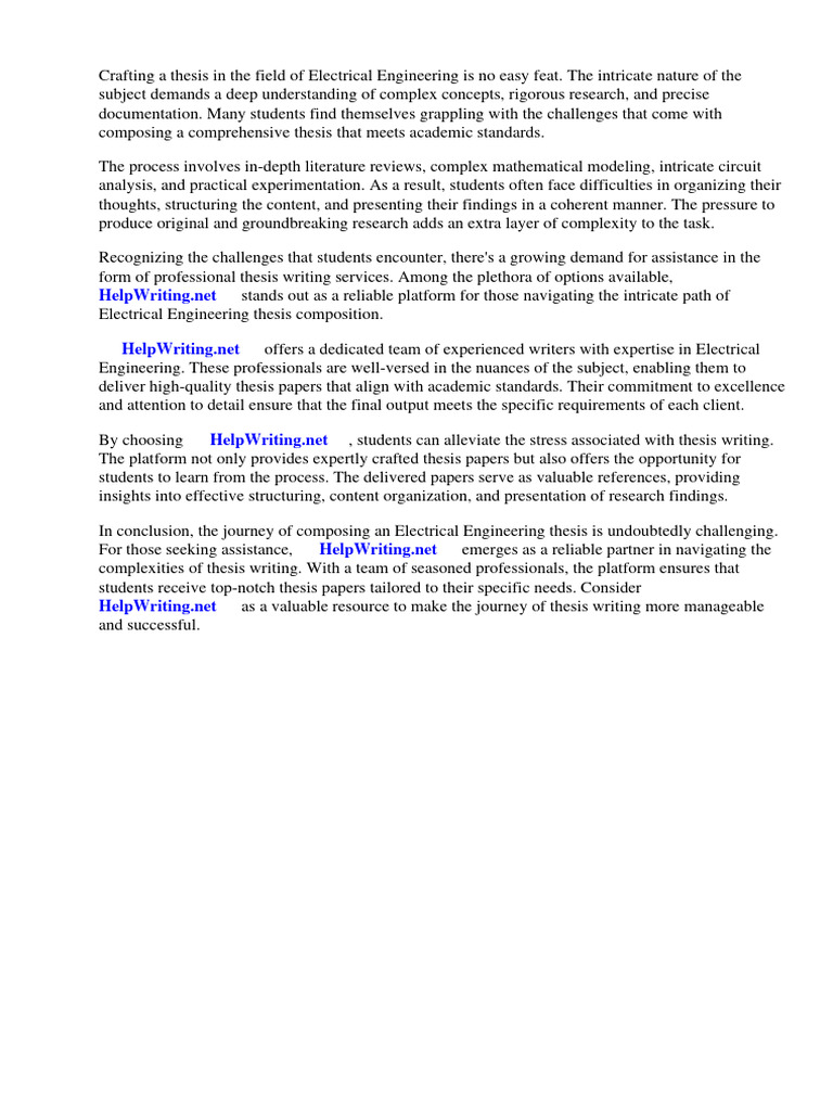 Electrical Engineering Thesis Samples | PDF | Electrical Engineering ...