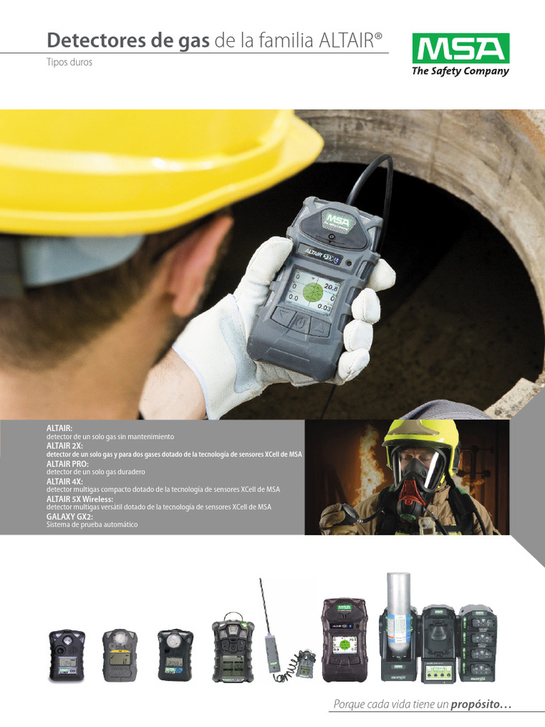 MSA ALTAIR-Family Bulletin - ES | PDF | Bases de datos | Diodo emisor ...