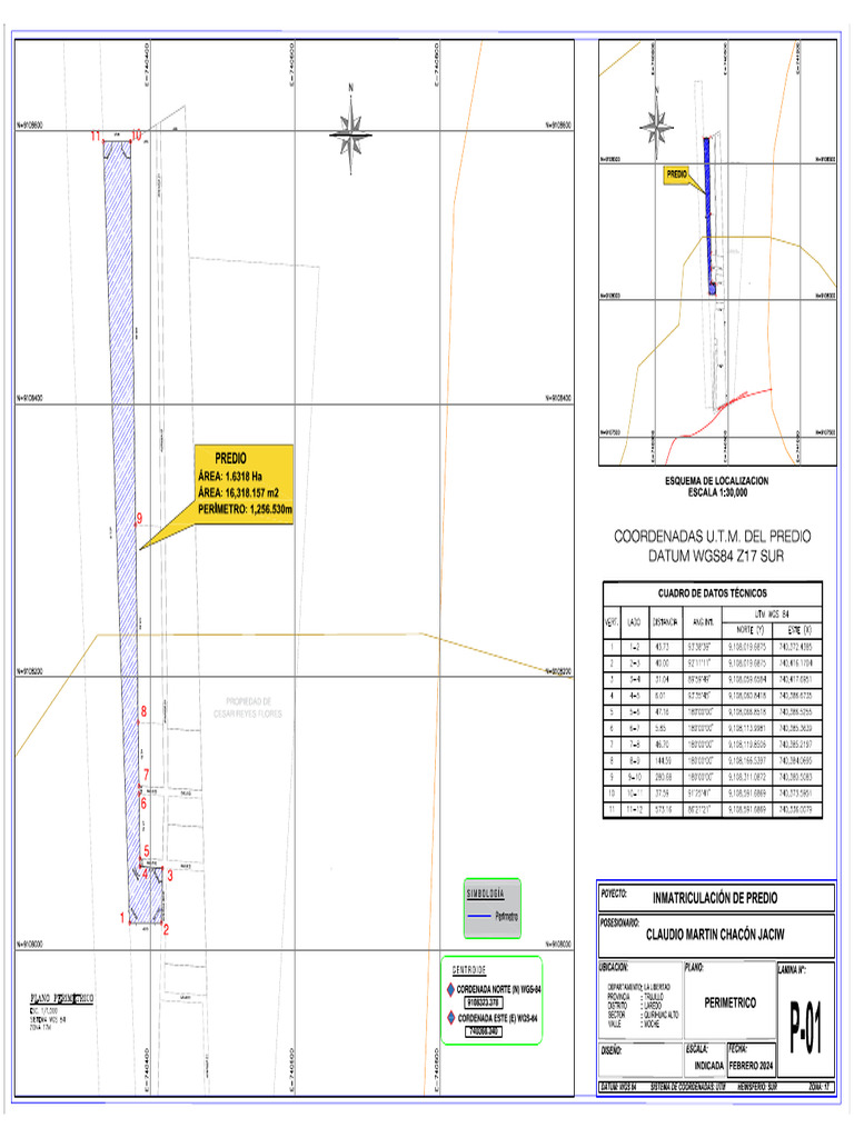 Plano Perimetrico A2 | PDF
