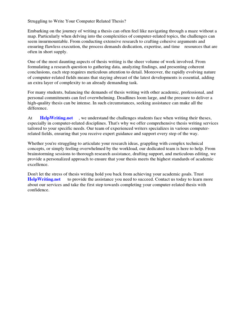 Computer Related Thesis Title | PDF | Engineering | Thesis