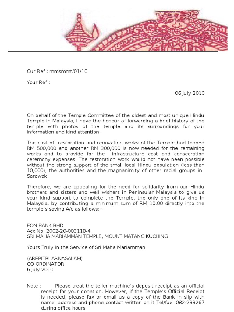Brief Summary On The History & Appeal Letter | PDF | Sarawak | Plantation