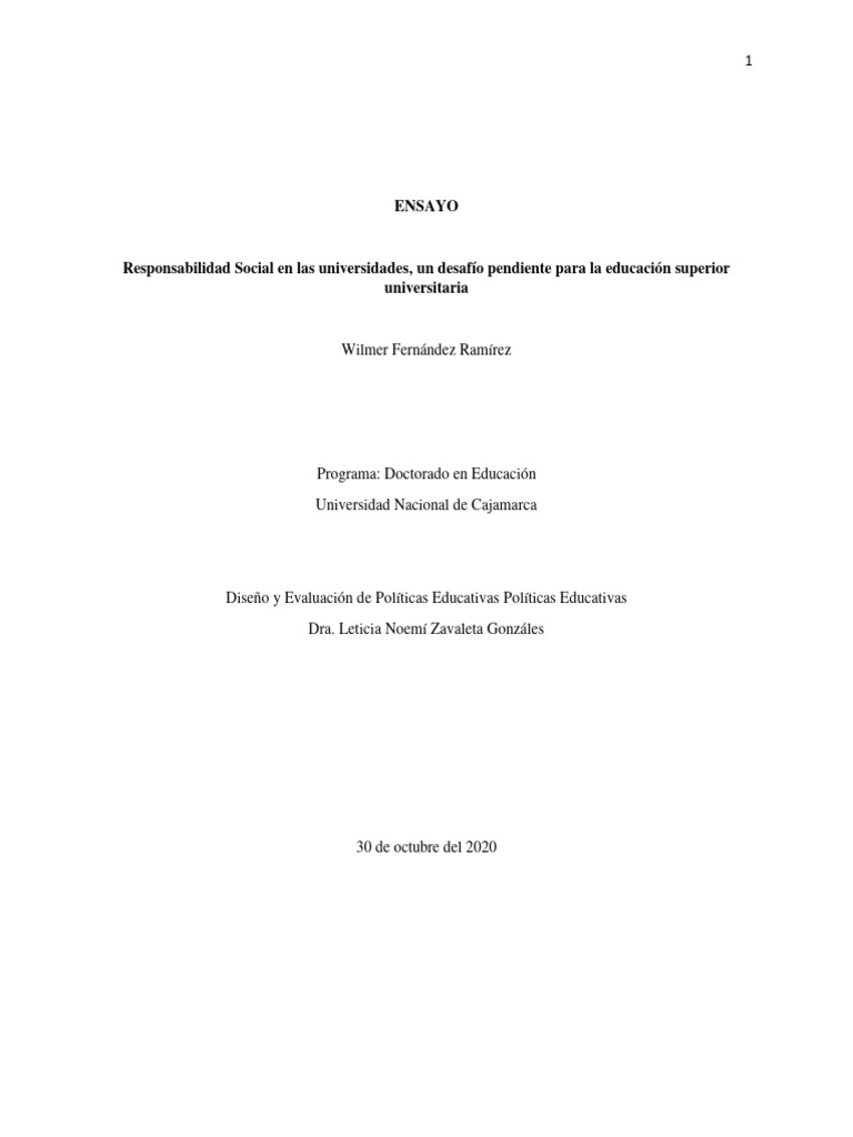 Responsabilidad Social Universitaria. El Modelo URSULA Estrategias, Herramientas e Indicadores | PDF