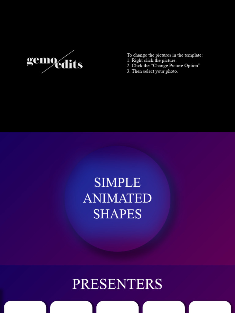 Simple Animated Shapes PPT by Gemo Edits | PDF | Computing | Software