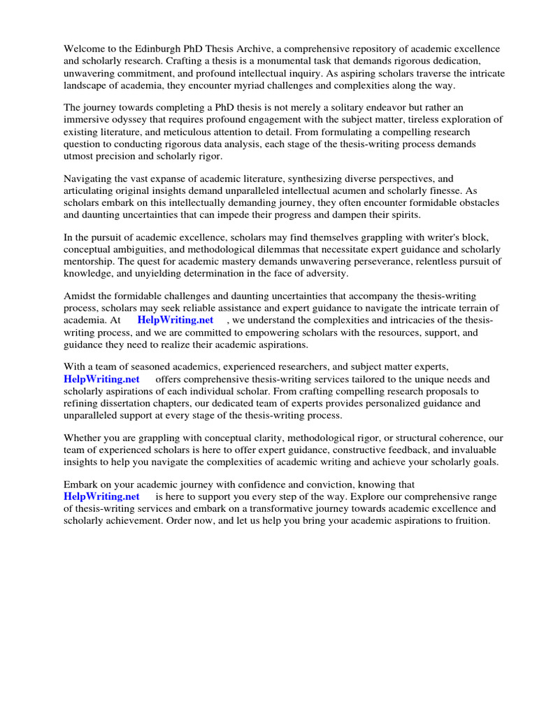 Edinburgh PHD Thesis Archive | PDF