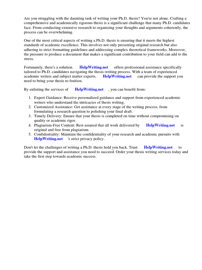 Software For PHD Thesis Writing | PDF | Thesis | Doctor Of Philosophy