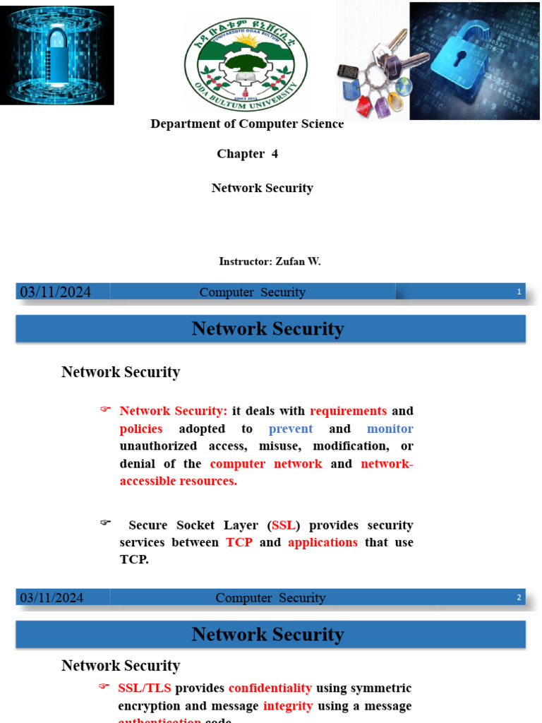 CS Chapter 4 2016 | PDF | Transport Layer Security | Computer Network