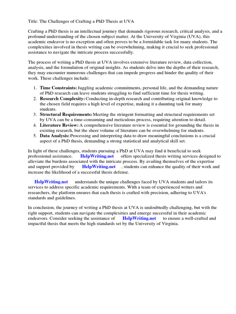 PHD Thesis Uva | PDF | Thesis | Essays