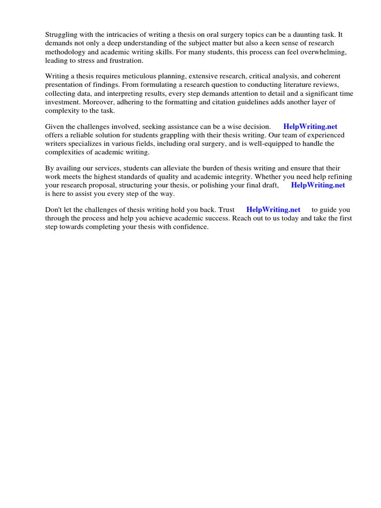 Rguhs Thesis Topics in Oral Surgery | PDF | Thesis | Surgery