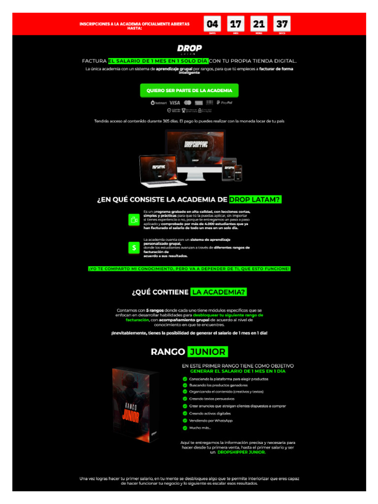 Página Venta Drop | PDF