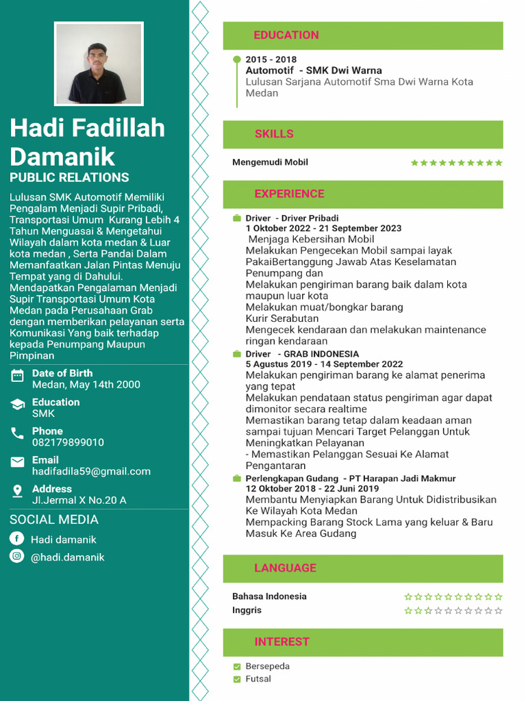 CV Hadi | PDF
