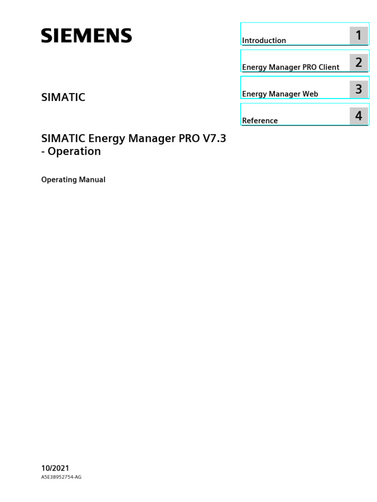 Simatic Energy Manager Pro Operating Manual en-US en-US | PDF | World Wide Web | Internet & Web
