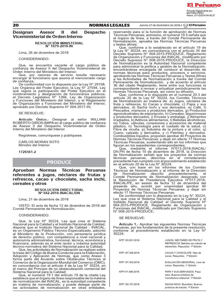 Norma 3 | PDF | Perú | Servicio Civil