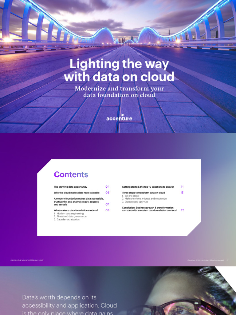 Accenture Data Cloud POV | PDF | Cloud Computing | Analytics