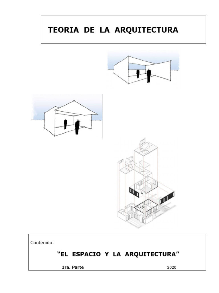 El Espacio Y La Arquitectura 1ra Parte Pdf Espacio Abstracción