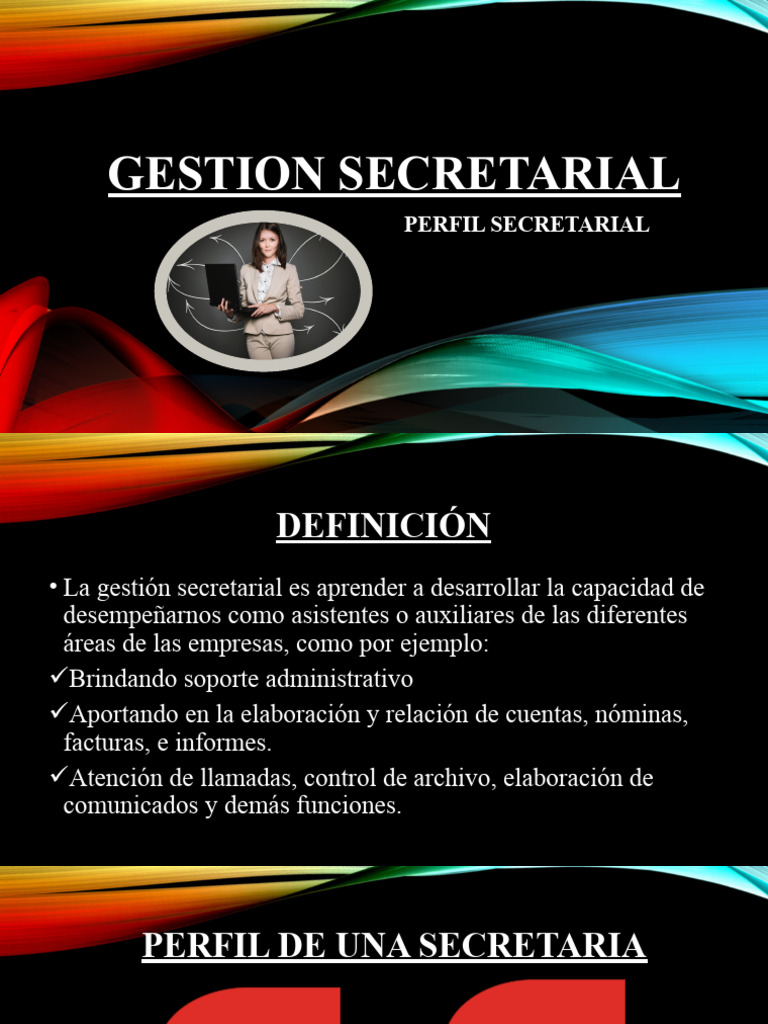 Perfil Secretarial - Powerpoint | PDF | Business | Cognición
