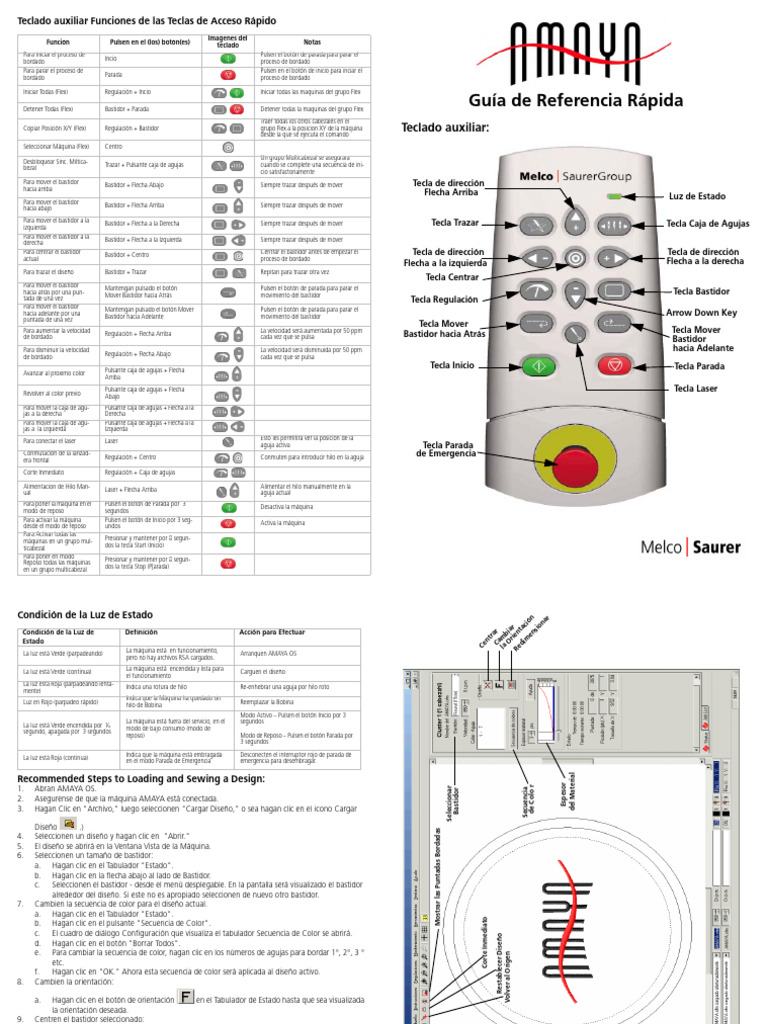 Melco Melco Amaya XT-Guia de Referencia Rapida (Castellano) | PDF ...