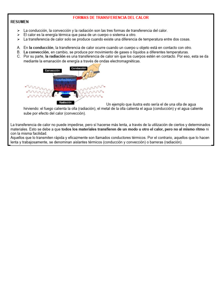 CONDUCCIÓN | PDF | Conduccion termica | Convección