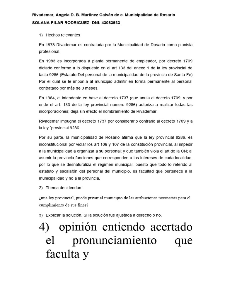 Fallo Rivademar | PDF | Ciencias Políticas | Justicia