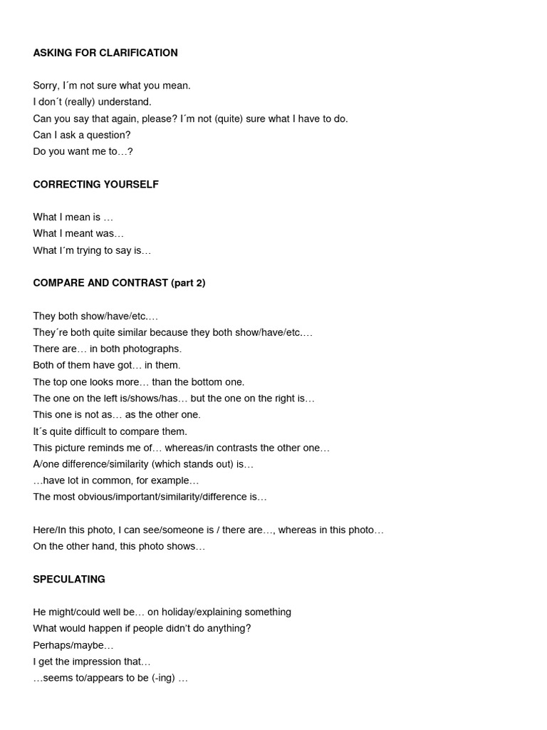 CAE - Speaking | PDF | Reason | Argument