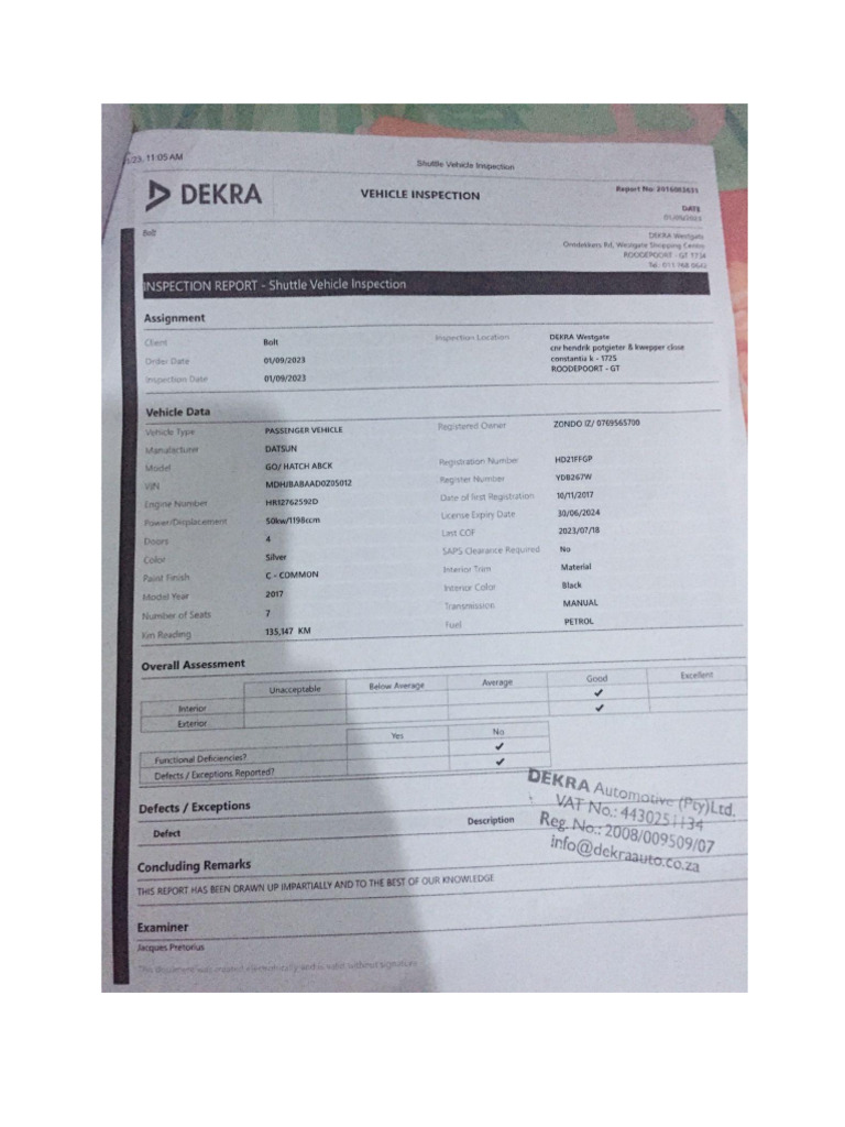 Dekra | PDF