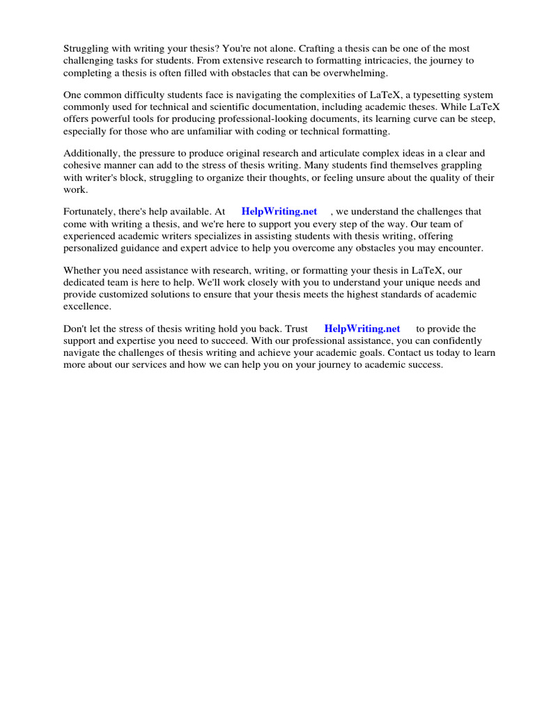 Imperial Thesis Latex Pdf Te X Thesis