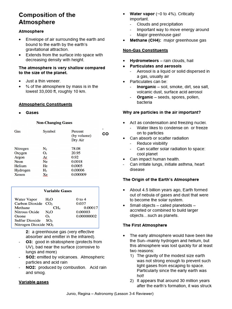 Astronomy Lesson 3-4 Reviewer | PDF