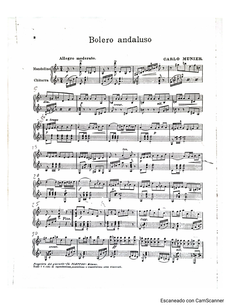 Bolero Andaluso | PDF