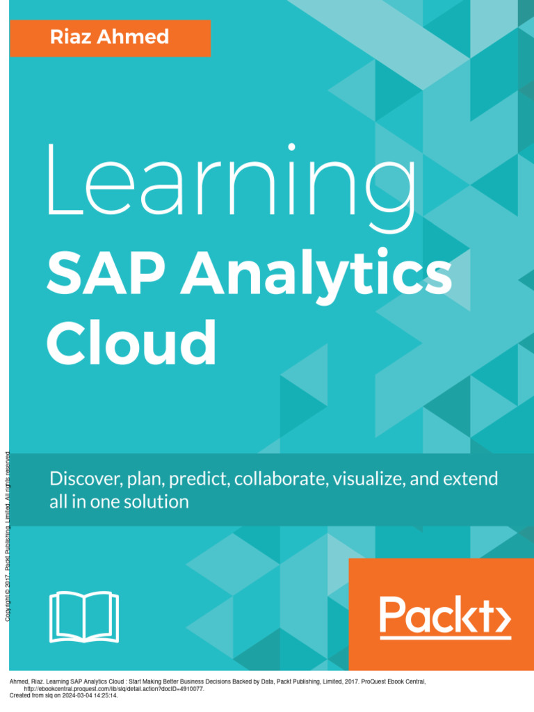 Learning SAP Analytics Cloud Start Making Better B... - (Cover) | PDF | Analytics | Cloud Computing