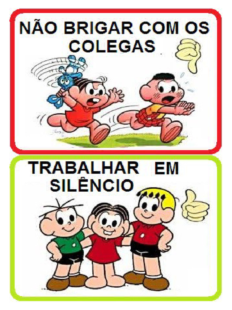 Regras e Combinados - Turma Da Mônica - Narah Kids | PDF