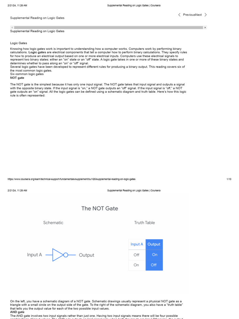 Understanding Logic Gates in Computing | PDF | Logic Gate ...