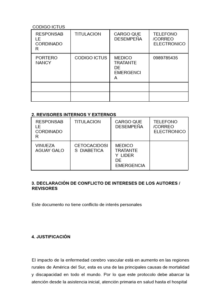 CODIGO ICTUS 2022 | PDF | Carrera | Enfermedades y trastornos