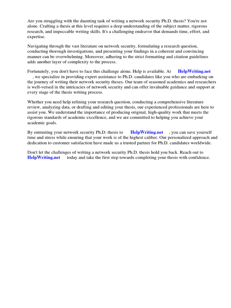 Network Security Phd Thesis Pdf Pdf Computer Security Security
