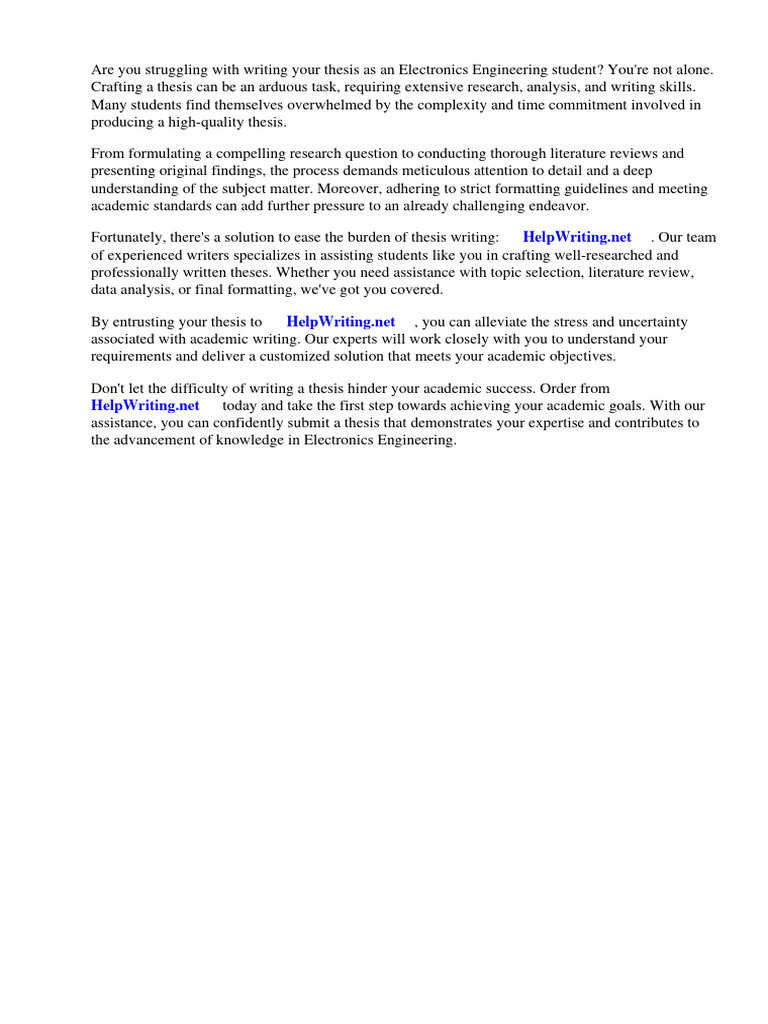 Thesis Title Electronics Engineering Student | PDF | Engineering | Thesis