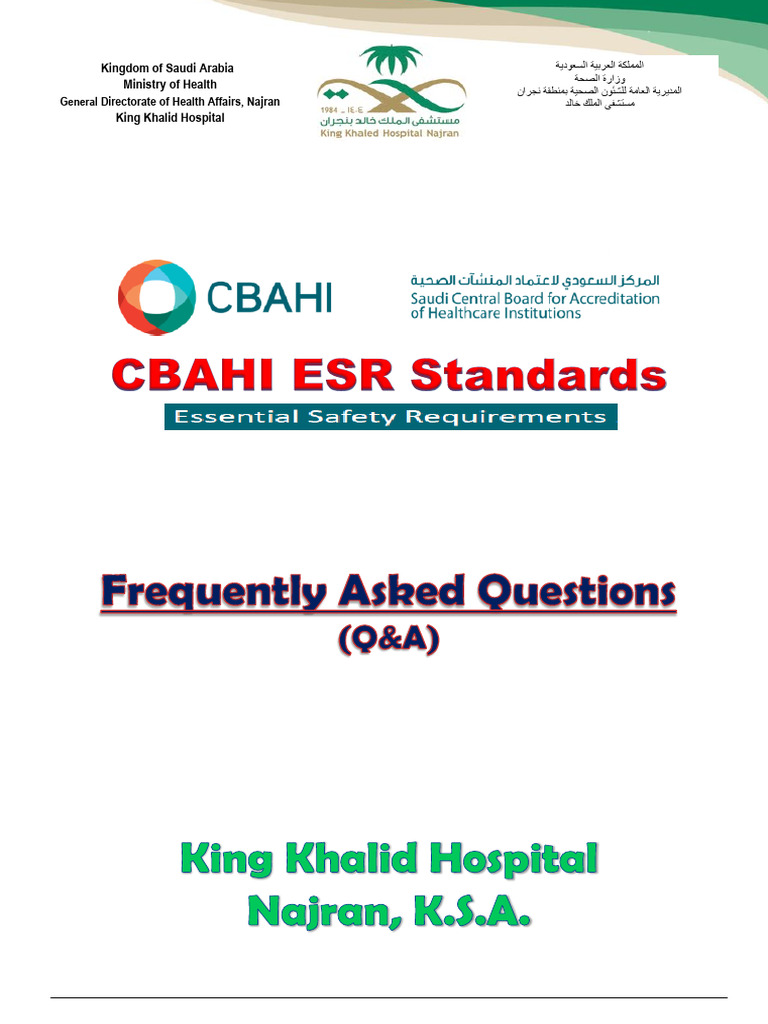 Esr Cbahi Reviewer KKH | PDF | Thrombosis | Blood Transfusion