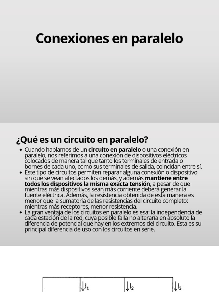 Circuitos en Paralelo: Conceptos y Cálculos | PDF | Métodos y ...