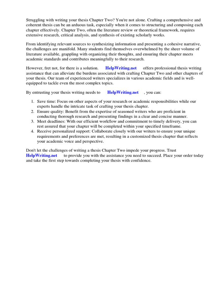 Thesis Chapter Two Sample | PDF | Thesis | Computing