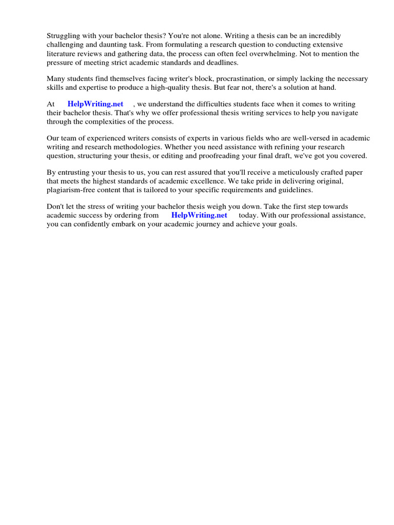 Bachelor Thesis Model | PDF | Corporate Social Responsibility | Thesis