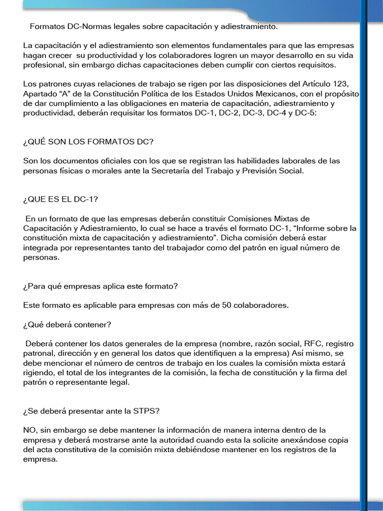 Plan Anual De Capacitacion Stps Pdf Business