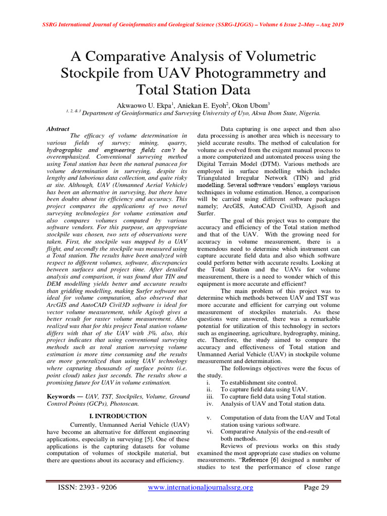 Geoinformatics And Surveying University Pdf Surveying Unmanned