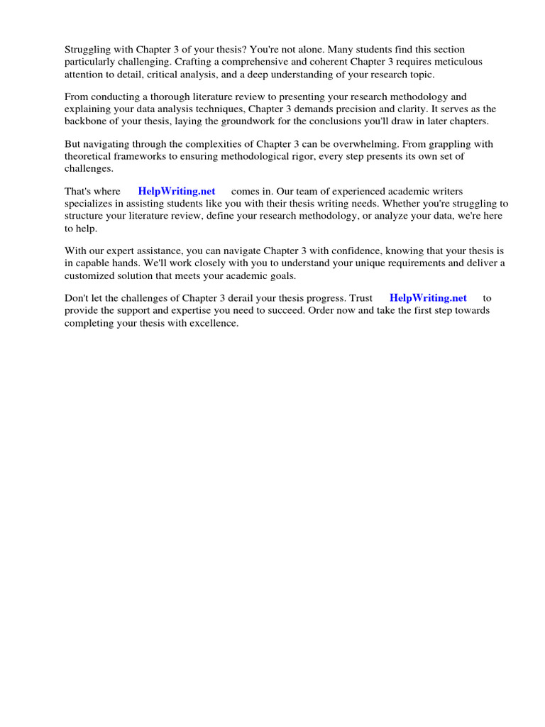 Chapter 3 Thesis | PDF | Methodology | Thesis Chapter 3 Thesis | PDF | Methodology | Thesis