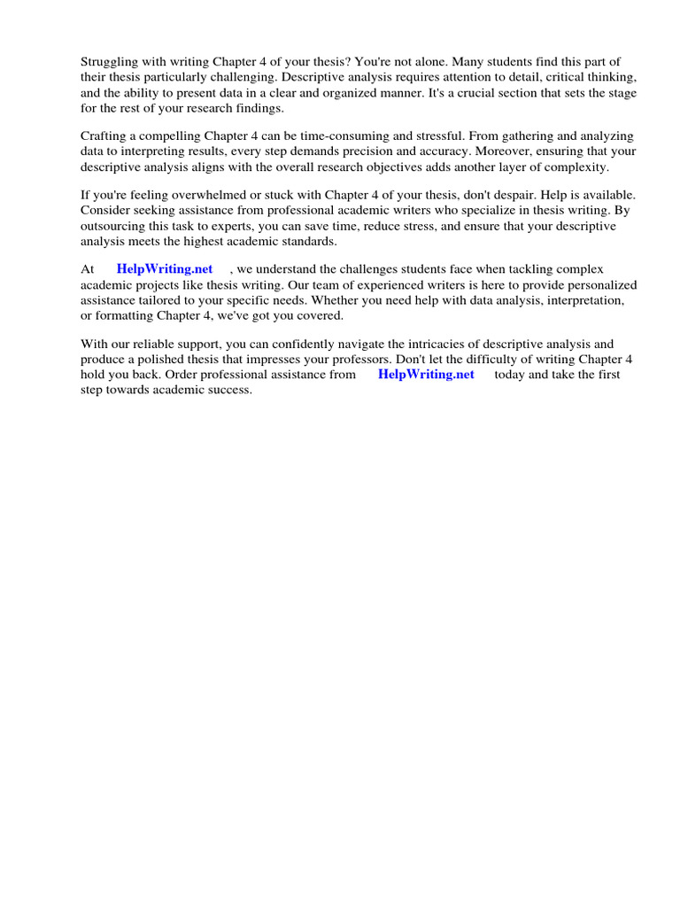 Chapter 4 Thesis Descriptive | PDF | Thesis | Essays Chapter 4 Thesis Descriptive | PDF | Thesis | Essays
