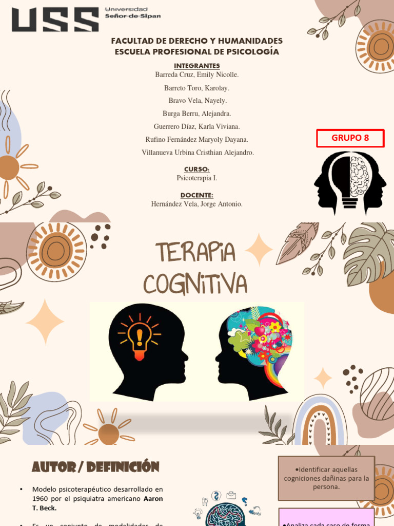 Grupo 8 Terapia Cognitiva Pdf Terapia De Conducta Cognitiva 0161