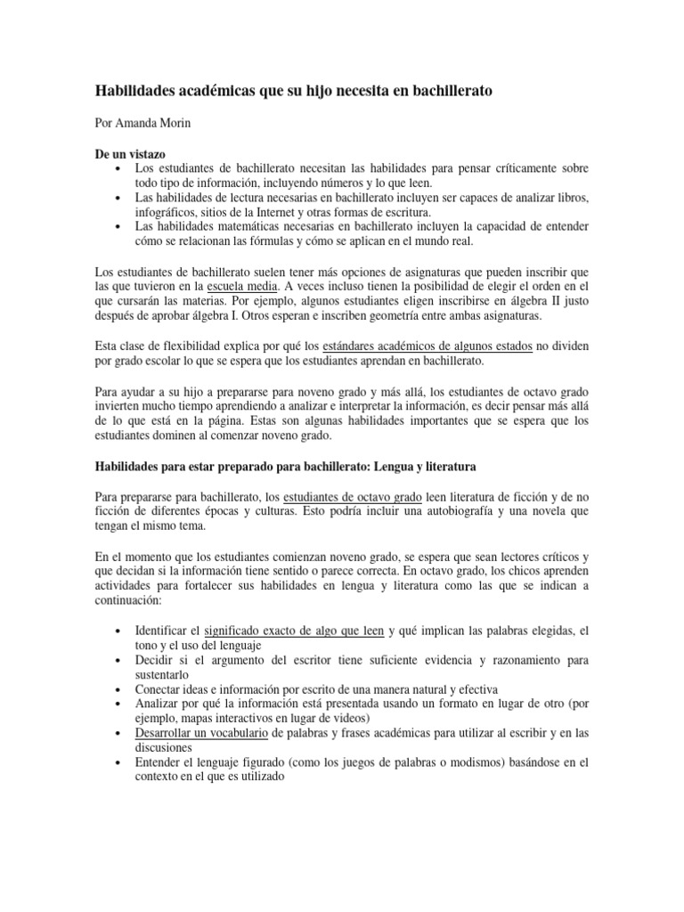 Habilidades Académicas | PDF | Números | Raíz cuadrada