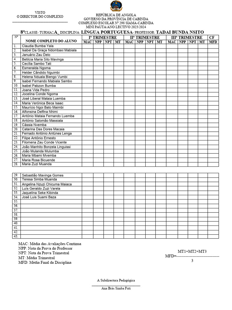 Mini Pauta 8 A 2023 A 2024 | PDF | Xadrez