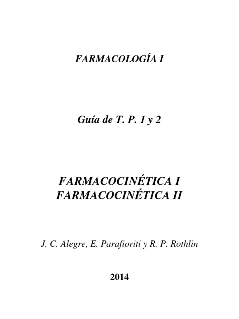 2 Guía TP2 | PDF | Farmacocinética | Biodisponibilidad