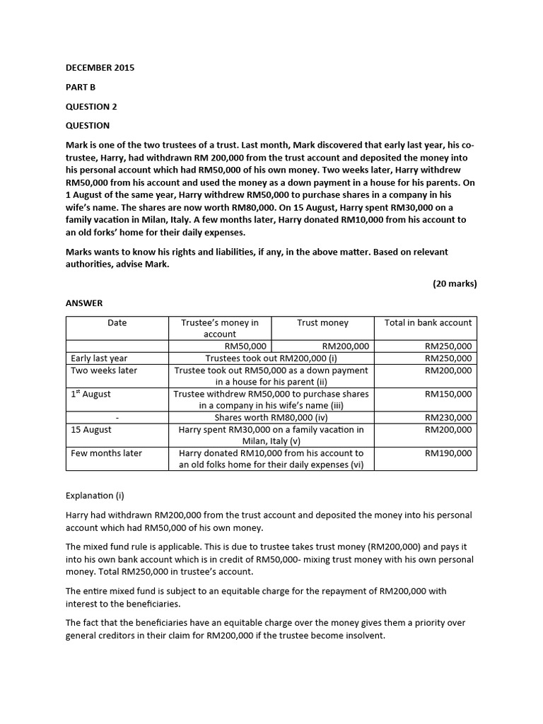 tutorial AOT | PDF | Trust Law | Trustee